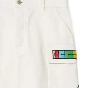 Gucci Mini Skirt With Patch Appliqu