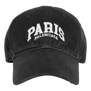 Balenciaga Cities Paris Cap - Black