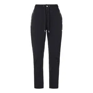 JORDAN Statement Essentials Solid Color Alphabet Embroidered Casual Pants/trousers Autumn Black - Multi-color
