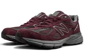 NEW BALANCE 990v4 Made In Usa Sneakers - Wine Red