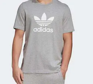 Adidas Originals Chest Logo Sports Short Sleeve - Gray