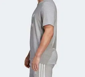 Adidas Originals Chest Logo Sports Short Sleeve - Gray