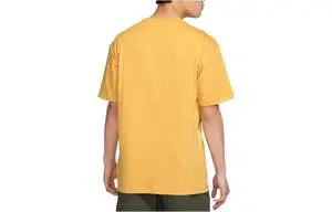 Nike Funny Cactus Flower Pattern Printing Short Sleeve Yellow T-shirt