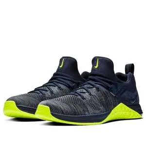 Nike Metcon Flyknit 3 Athletic Sneakers - Obsidian/volt