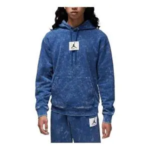 JORDAN Air Tie Dye Drawstring Hoodie - Blue