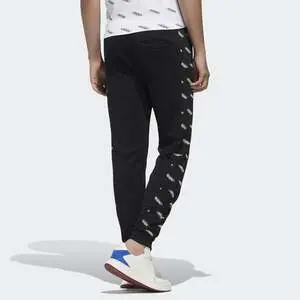Adidas Printing Splicing Knit Bundle Feet Sports Pants