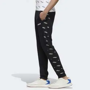 Adidas Printing Splicing Knit Bundle Feet Sports Pants