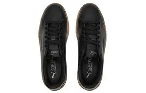 PUMA Smash V2 Low Top Sneakers - Black/brown