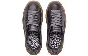 PUMA Basket Platform Luxe Sneakers - Silver