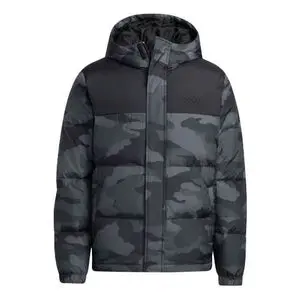 Adidas Neo Camouflage Hooded Down Jacket - Default Color