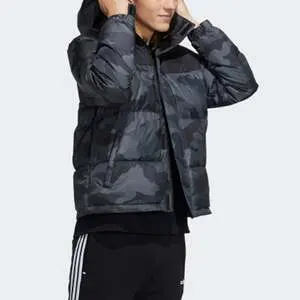 Adidas Neo Camouflage Hooded Down Jacket - Default Color