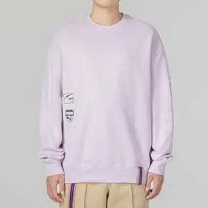 PUMA Team Badge Crewneck Sweater - Purple