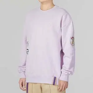 PUMA Team Badge Crewneck Sweater - Purple