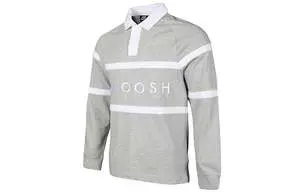Nike Alphabet Embroidered Rugby Gray Polo Shirt