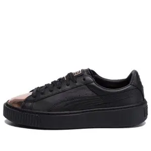 PUMA Basket Platform Metallic Rose Gold Sneakers