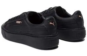 PUMA Basket Platform Metallic Rose Gold Sneakers