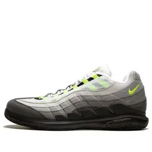 Nike Court Vapor Rf X Air Max 95 "neon" Low Top Sneakers - Black/volt-neon