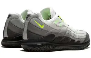 Nike Court Vapor Rf X Air Max 95 "neon" Low Top Sneakers - Black/volt-neon