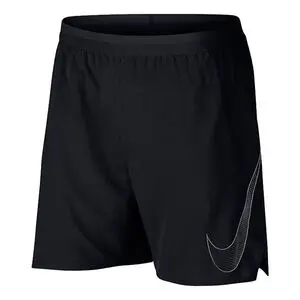 Nike Solid Color Breathable Logo Quick Dry Shorts Black - Multi-color