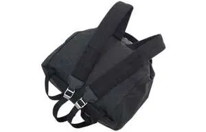 Gucci Logo Leather Trimmed Nylon Backpack - Black