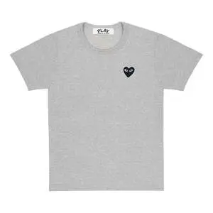 Play Comme Des Garcon Ss25 Heart T-shirt - Grey