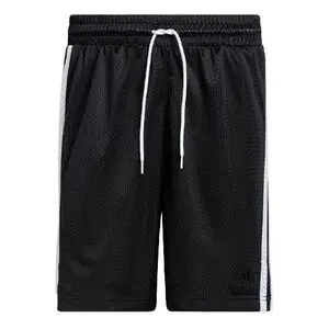 Adidas Side Stripe Printing Loose Shorts - Black