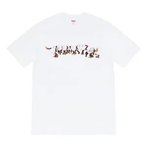 Supreme Suprem Week 8 Apes Tee Logo Alphabet Printing Round Neck Short Sleeve Unisex Multi-color