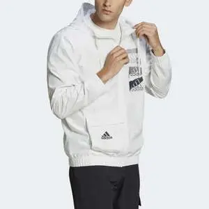 Adidas Logo Zip-up Hooded Jacket