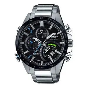 Casio Edifice Chronograph Stainless Steel Solar Watch - Black