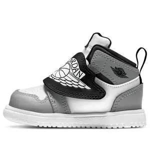 JORDAN 1 Sky Logo High Top Sneakers - White/black/grey