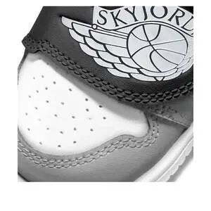 JORDAN 1 Sky Logo High Top Sneakers - White/black/grey
