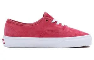 VANS Pig Suede Authentic Lace Up Sneakers - Red