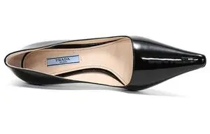 Prada Patent Leather High Heel Pumps - Black