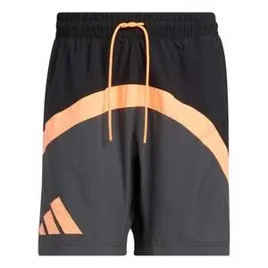 Adidas Galaxy Stripe Logo Straight Shorts - Gray