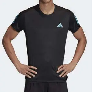 Adidas Own The Run Short Sleeve Performance Tee - Black