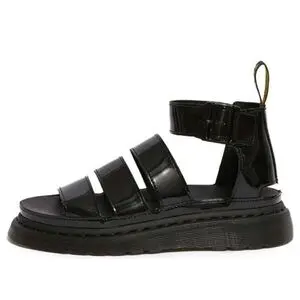 Dr. Martens Clarissa Ii Patent Leather Strap Sandals - Black