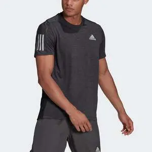Adidas Own The Run Short Sleeve Performance Tee - Black