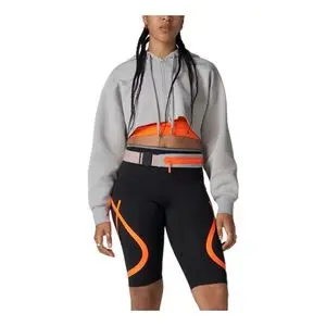 Adidas By Stella Mccartney Cropped Zip-up Hoodie