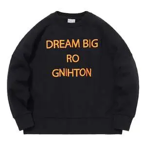 LI-NING Sports Fashion Series Alphabet Embroidered Fleece Pullover - Black