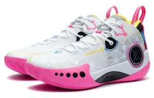 LI-NING Wade Shadow 3 Sneakers - White/black/pink