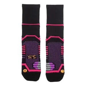 LI-NING Way Of Wade Mid Cut Basketball Socks - Black/pink