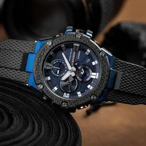 Casio G-shock G-steel Gst-b100xb-2ajf Solar-powered Watch - Blue