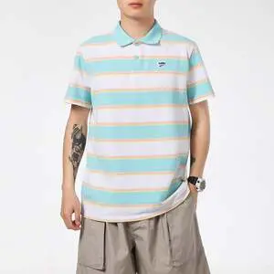 PUMA Downtown Stripe Polo Tee Shirt 'white