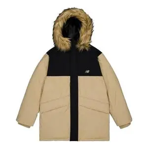 NEW BALANCE Hooded Parka - Khaki/black