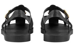 Gucci Rubber Buckled Sandal
