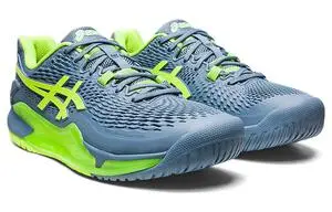 Asics Gel Resolution 9 Tennis Shoe - Blue/green