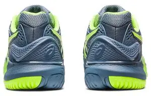 Asics Gel Resolution 9 Tennis Shoe - Blue/green