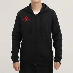 Adidas Zip-up Hooded Sports Jacket With Embroidered Detailing