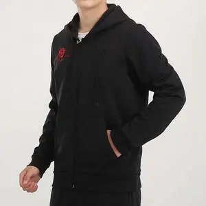 Adidas Zip-up Hooded Sports Jacket With Embroidered Detailing