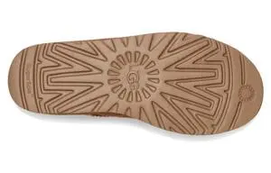 UGG Classic Mini Zipper Tape Logo Ankle Boots - Chestnut